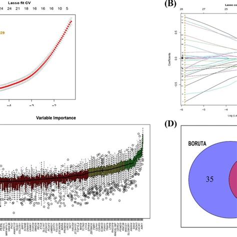 Screening Of Pcos Biomarkers A B Lasso Regression Analysis Was Used
