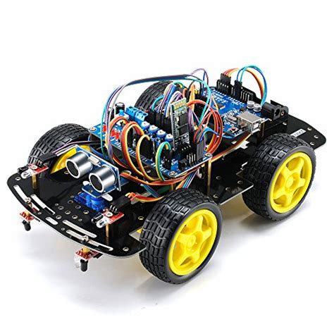 Buy Turobot UNO Programmable Smart Robot Car Kit Set With Four Wheel Drives UNO R Link