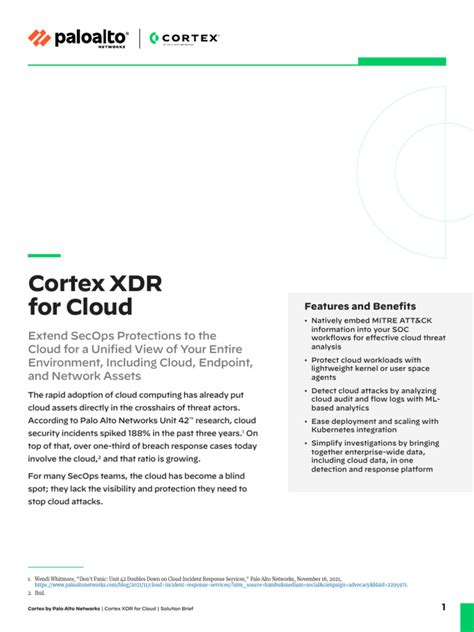 Cortex Xdr For Cloud Pdf Cloud Computing Ransomware
