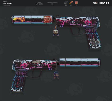 Usp 消音版 黑色魅影 久经沙场 Counter Strike 2 Skinport
