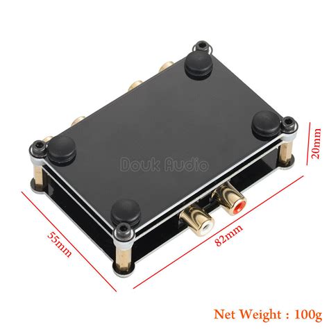 Mini Way Stereo L R RCA Switcher Box Analog Audio Source Selector Splitter EBay UK