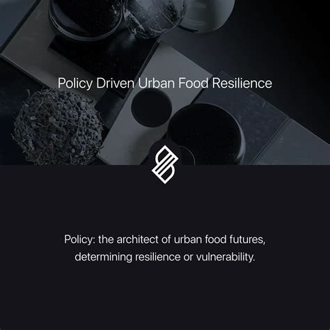 Policy Driven Urban Food Resilience → Scenario