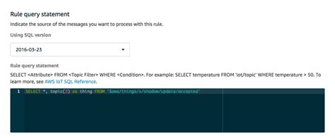Amazon Sns 규칙 생성 Aws Iot 코어