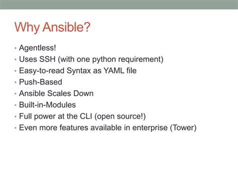 Ansible Presentation PPTX