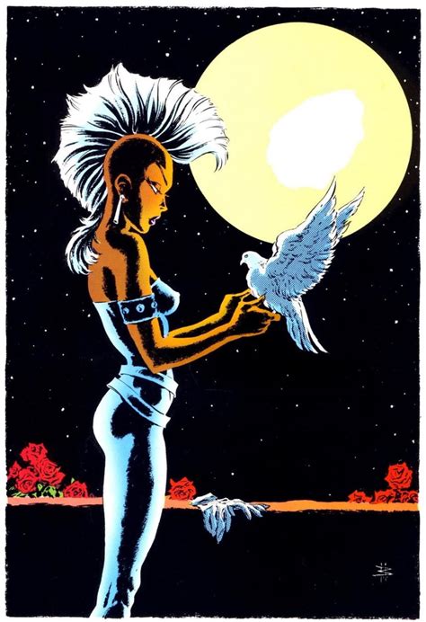 Marvel Fanfare 37 Storm Pin Up By Bret Blevins In Jeremy Radisichs Bret Blevins Comic Art