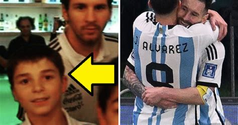 [2022월드컵] 골 넣고 메시에 안긴 선수 10년 전 꼬마팬이었다