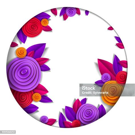 꽃과가 배경 종이 스타일 텍스트 벡터가 꽃 그림 복사 공간을 잘라 나뭇잎 청첩장 또는 낭만주의 인사말 카드입니다 0명에 대한 스톡 벡터 아트 및 기타 이미지 Istock