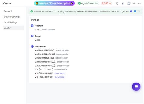 Kernelversion Upgrade Updates Nstbrowser
