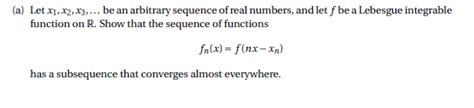 Solved A Let X1x2 X3 Be An Arbitrary Sequence Of