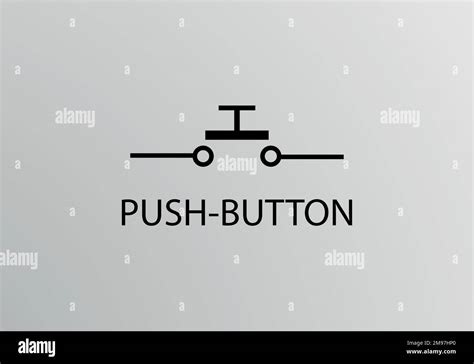 Push Button Symbol Vector Symbol Design Engineering Symbols Stock Vector Image And Art Alamy