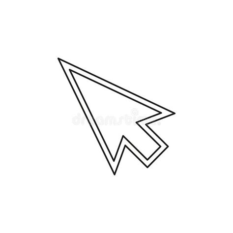 vector mouse cursor symbol arrow click stock vector illustration of