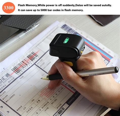 September Promotion Qr Code Barcode Reader Finger Reader Wearable Ring Bt D Barcode Scanner