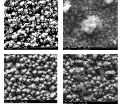 Sem Pictures Of The Electrodeposited Zn Ni Alloys Electrodeposited In
