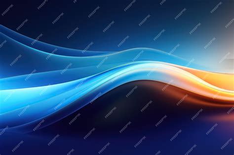 Premium Ai Image Abstract Multi Colored Waves On Dark Background
