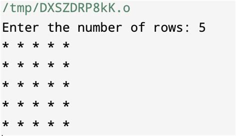 Star Patterns Program In C Naukri Code 360
