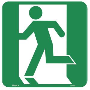 BRADY Exit Sign Running Man X WA Safety Products Australia