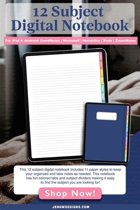 Digital Notebook For Ipad And Android Spring Notebook Digital