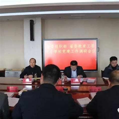 省委组织部、省委教育工委中小学校党建工作调研会议在阜阳一中召开齐建平教育部门问题