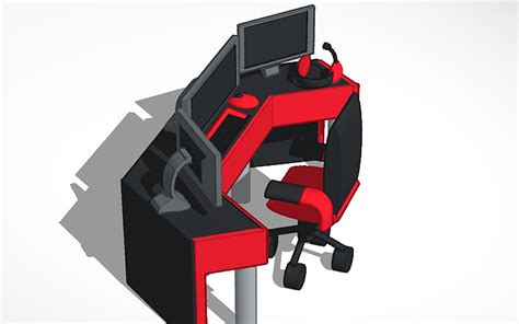 3d Design Set Up Gamer Tinkercad