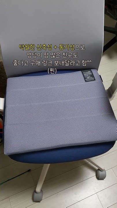 저렴이 방석에 고통 받는 엉덩이😹 기능성 방석으로 갈아탔더니🙆‍♂️ 자세교정방석 Youtube