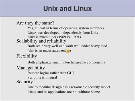 Ppt Unix ™ Linux Overview Powerpoint Presentation Free Download