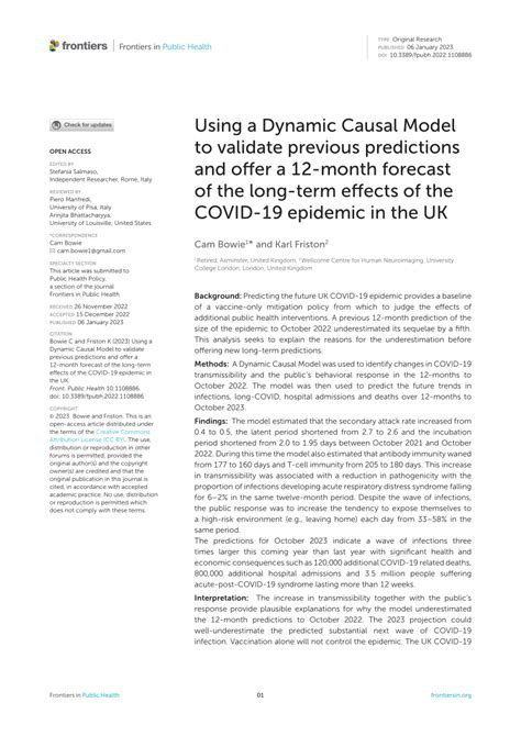 Pdf Using A Dynamic Causal Model To Validate Previous Predictions And