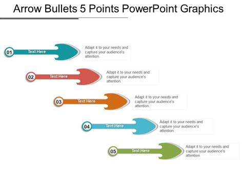 Arrow Bullets 5 Points Powerpoint Graphics Presentation Graphics Presentation Powerpoint