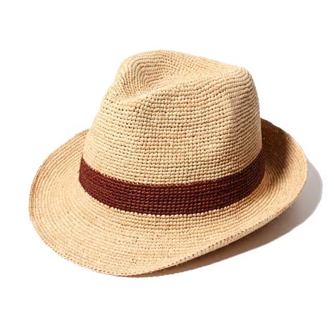 Summer Sun Hat For Men Fedora Straw Hats Women Handemade Crochet Raffia