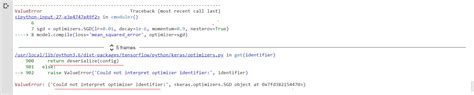 Valueerror Could Not Interpret Optimizer Identifier Tfkeras · Issue 38842 · Tensorflow