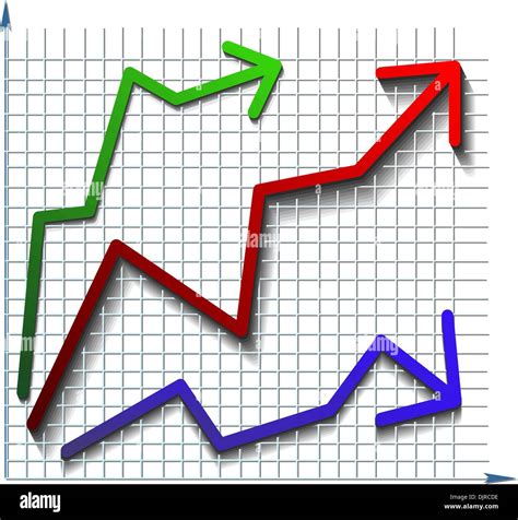 Chart With Arrows Vector Stock Vector Image And Art Alamy