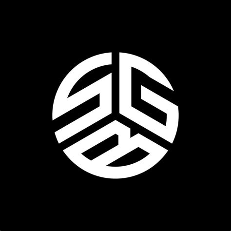 Sgb Letter Logo Design On Black Background Sgb Creative Initials