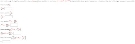 Solved Show That The Energy Of A Simple Harmonic Oscillator Chegg