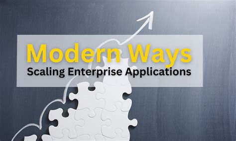4 modern ways to scale enterprise applications by ashan fernando