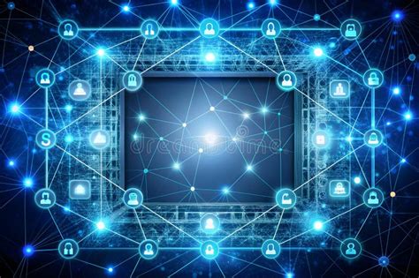 Ai Driven Blockchain Frame Concept As A Border Frame With Blockchain
