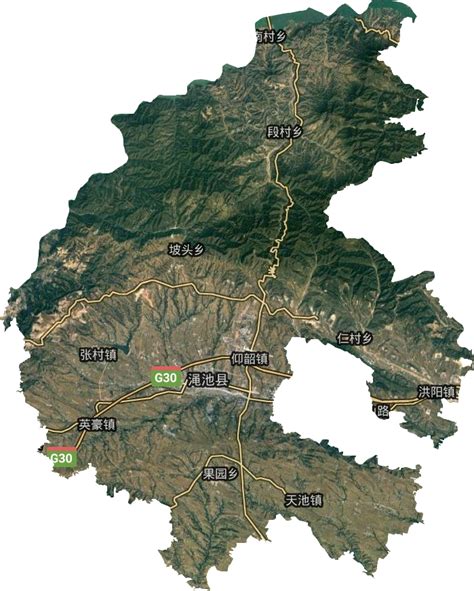 渑池县高清卫星地图