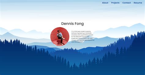 Github Dfong Portfolio Web Portfolio Made That Implements A Parallax Scrolling Effect