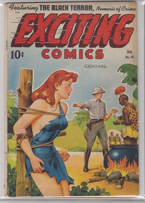 Exciting Comics 59 Jan 1948 Cover Art Signed Xeta Alex