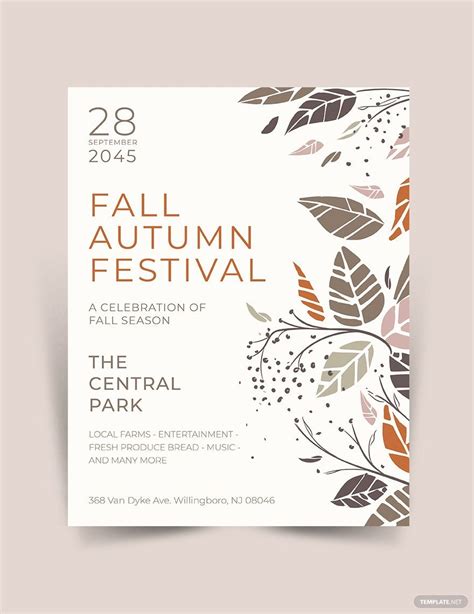 Free Fall Flyer Templates Editable And Printable