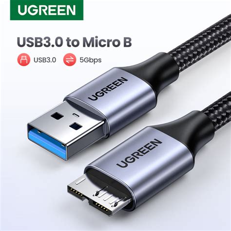 Ugreen Micro B Cable Usb A Fast Charging Gbps Data Cable External