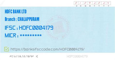 Hdfc Bank Ltd Chalappuram Branch MICR Code Calicut