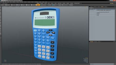 3d Model Scientific Calculator Blue Switched Off Turbosquid 2148624