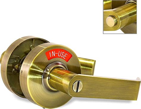 Ada Privacy Indicator Lock And Lever In Antique Brass Vizilok®