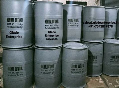 Industrial Grade N Butanol Solvent 165 L Drum 99 At ₹ 82kg In Silvassa