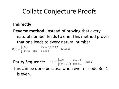 Ppt The Collatz Problem Powerpoint Presentation Free Download Id