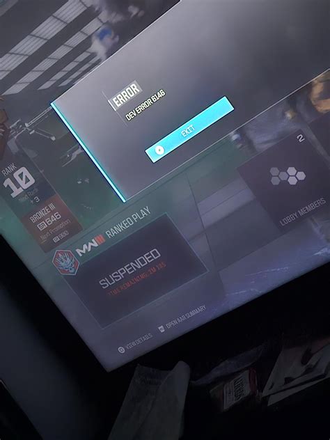 Error On The Devs Rmodernwarfareiii