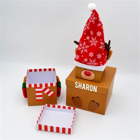 Xmas Boxes Stackable T Boxes Personalised Christmas