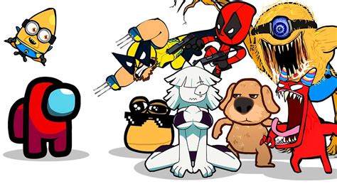 Among Us Vs Enemigos Famosos 5 Palmita Reaccion A Mini Crewmate Kills Youtube