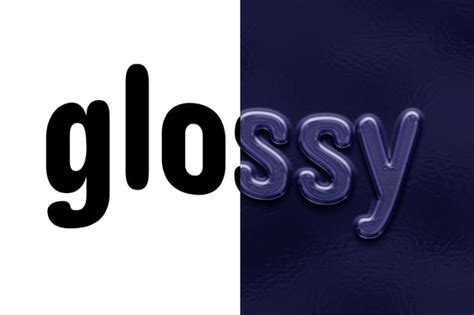 Glossy Text Effect Layer Styles Including Glossy And Blue Envato