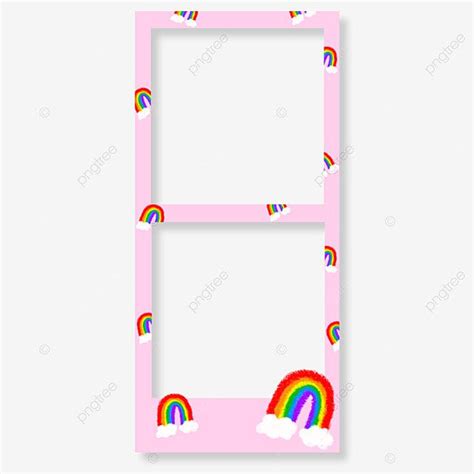 Cute Polaroid Frame Png Picture Polaroid Cute Rainbow Frame Polaroid