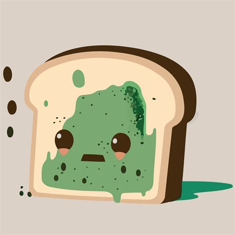 Spoiled Bread With Mold Fungus 18884372 Vector Art At Vecteezy